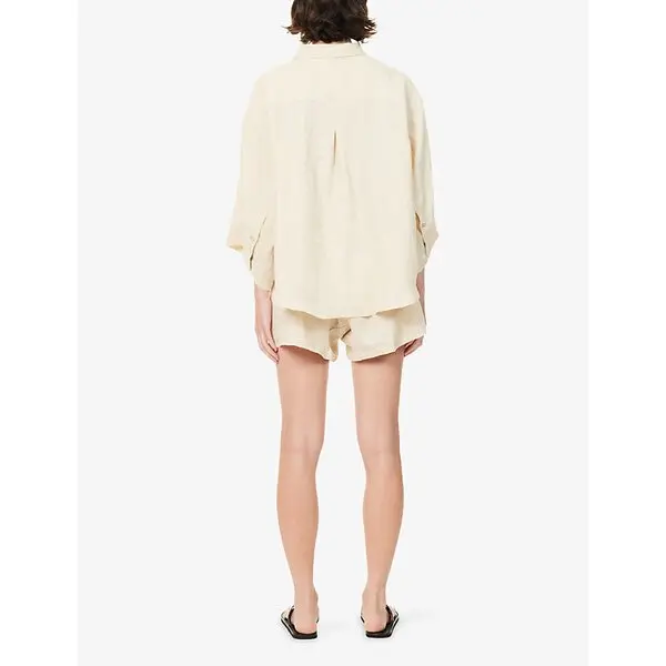 DEIJI STUDIOS Relaxed Linen Shirt And Shorts Set