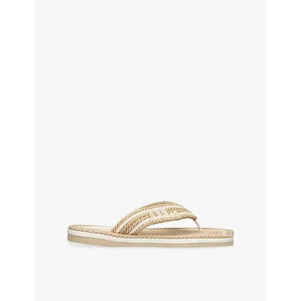 Chloé Logo Woven Sandals