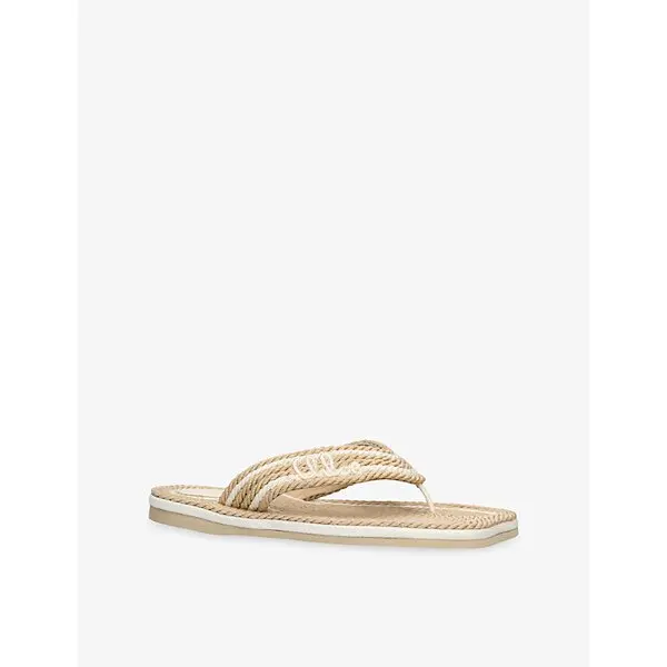 Chloé Logo Woven Sandals