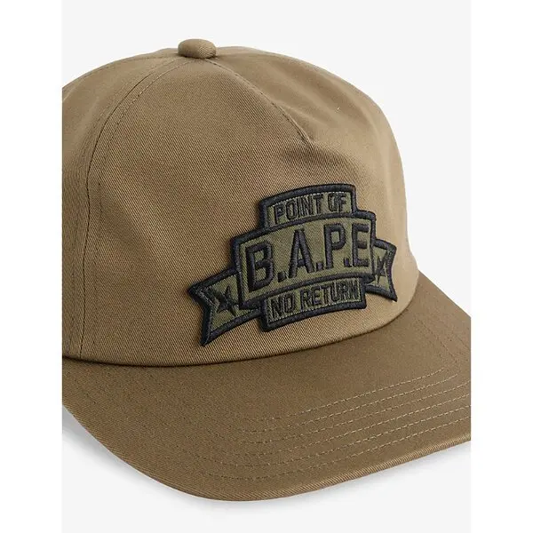 A BATHING APE Cotton Cap With Embroidered Patch
