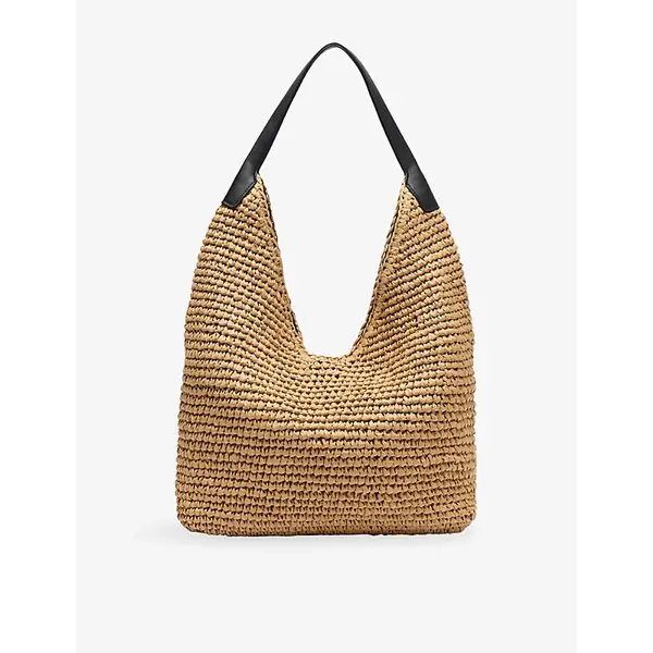 Whistles Triangular Straw Tote Bag