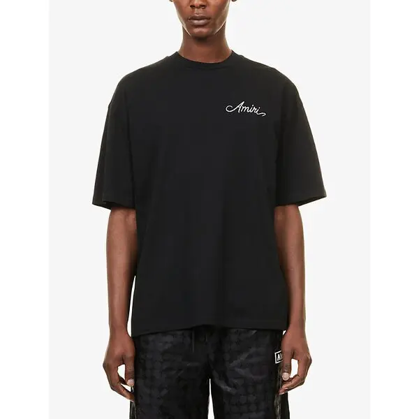 Amiri Ma Check-patch Skate Cotton-jersey T-shirt