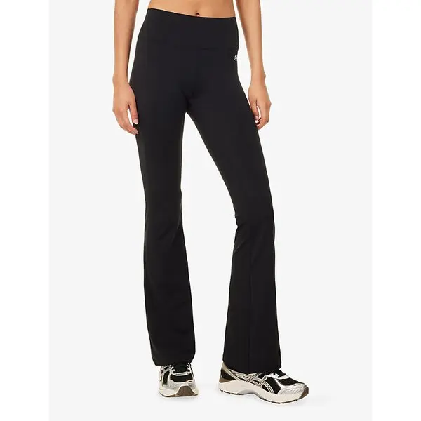 SPORTY & RICH Flared Leg Woven Leggings