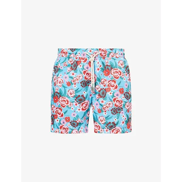 ARRELS BARCELONA Floral Print Swim Shorts - Blue
