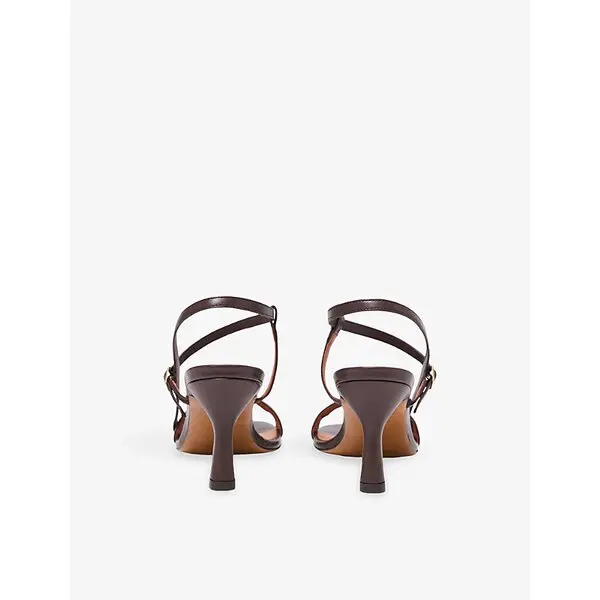 Maje Strappy Leather Heeled Sandals