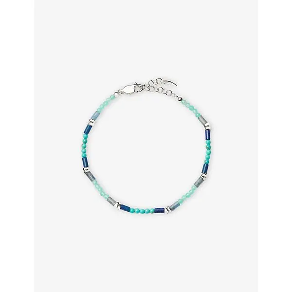 MISSOMA 18ct Yellow Gold Plated Brass And Gemstone Beaded Bracelet - Silver