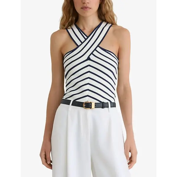 REISS Aria Knitted Vest Top