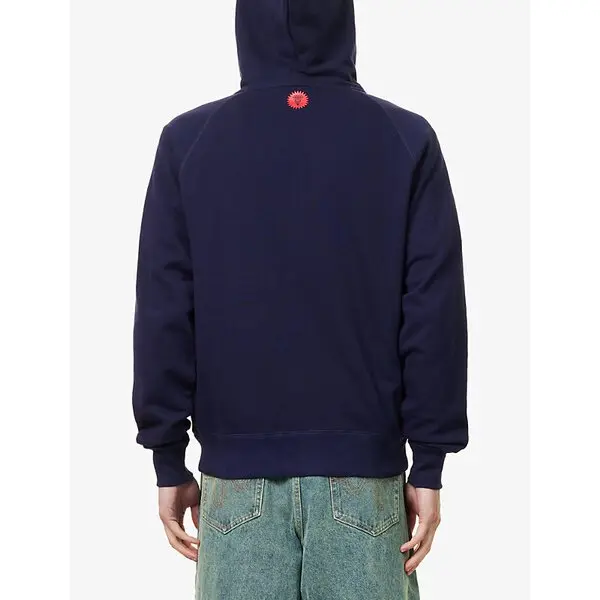 ICECREAM Cone Graphic Zip-up Cotton Hoodie