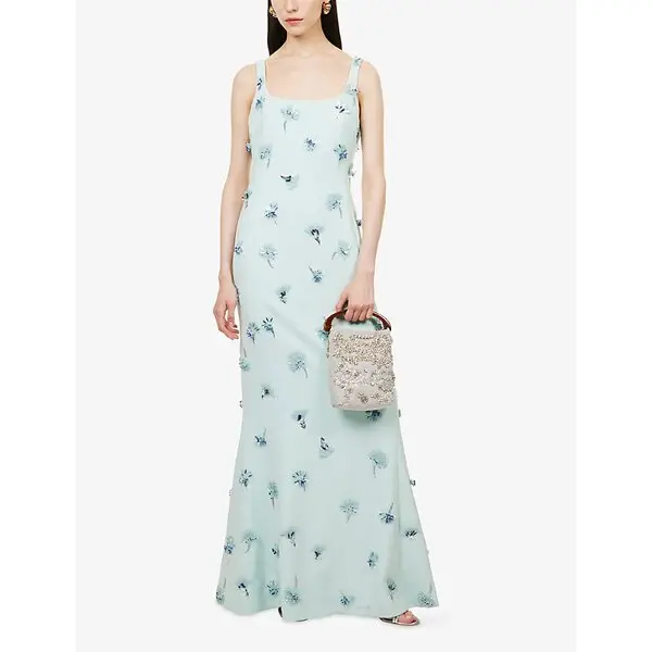 Simkhai Briella Embellished Woven Gown