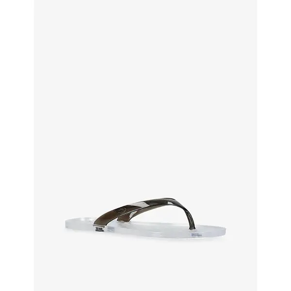 ANCIENT GREEK SANDALS Rubber Flip-flop Sandals - Black/comb