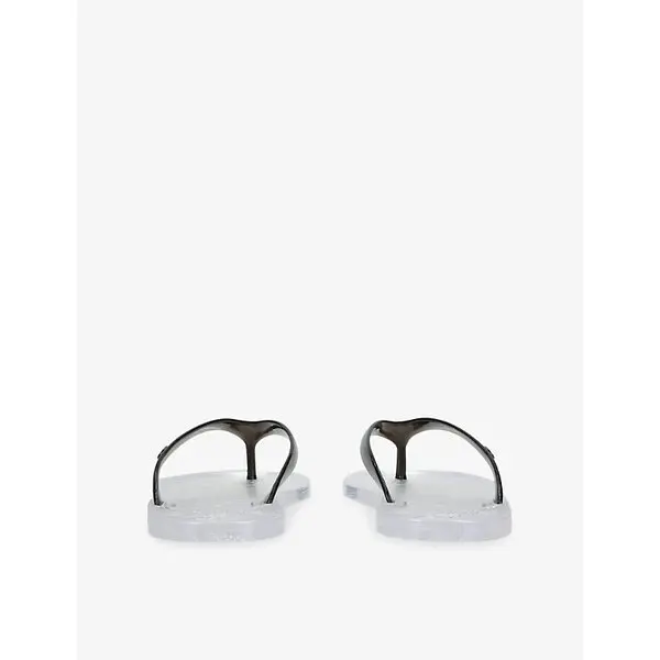 ANCIENT GREEK SANDALS Rubber Flip-flop Sandals - Black/comb