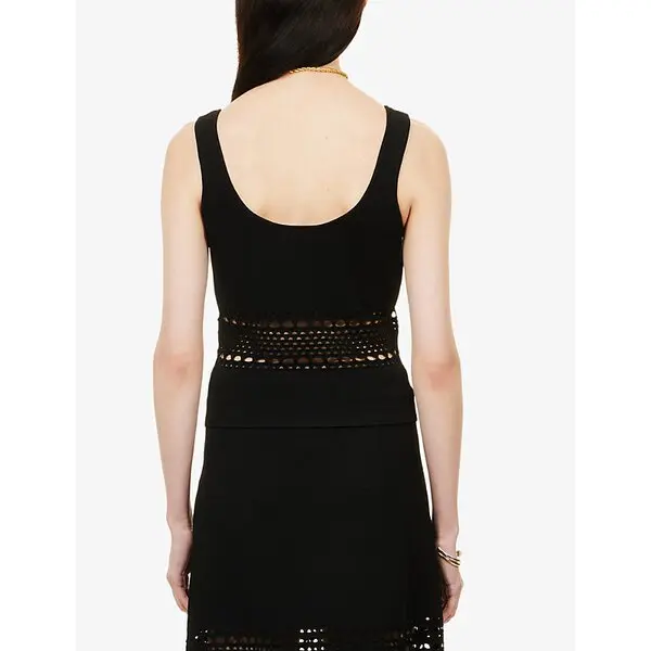 Simkhai Fitzgerald Open-stitch Knit Tank Top