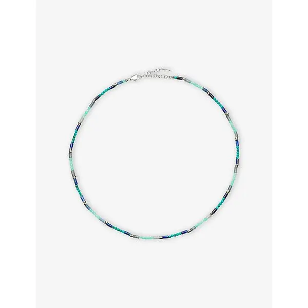 MISSOMA Gemstone Beaded Choker In 18ct Yellow Gold-plated Brass - Silver
