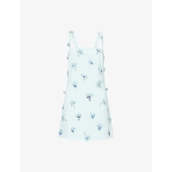 Simkhai Ella Embellished Woven Mini Dress