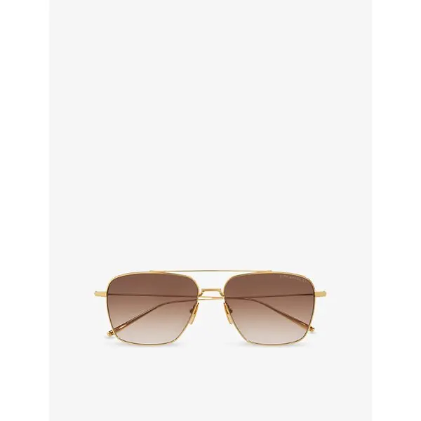 Dita Square Frame Metal Sunglasses