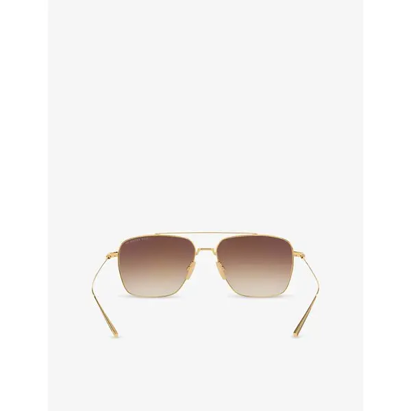 Dita Square Frame Metal Sunglasses