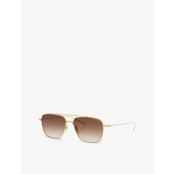 Dita Square Frame Metal Sunglasses
