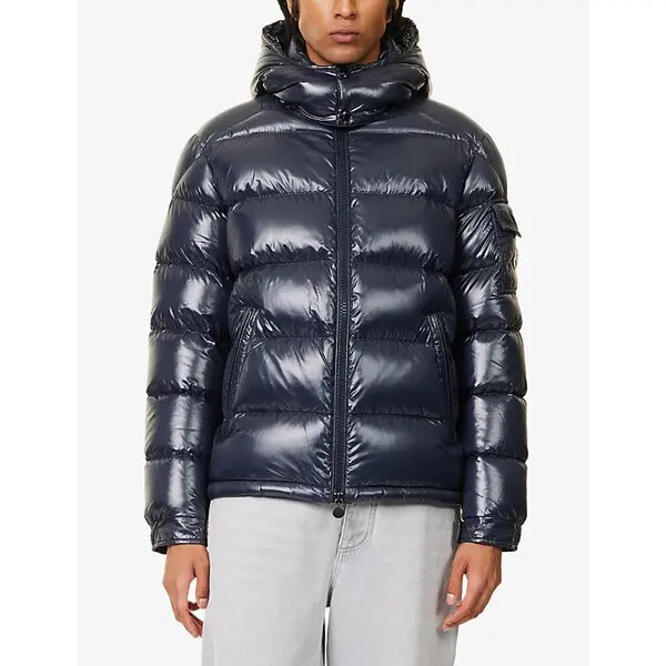 Moncler Maya Padded Down Jacket - Navy