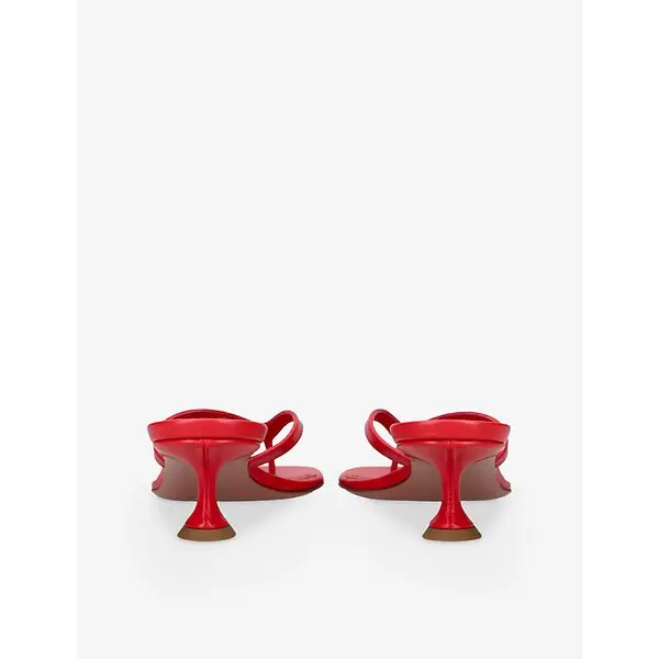 Amina Muaddi Juliette Thong Sandals - Red