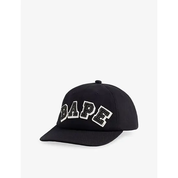 A BATHING APE Cotton-twill Baseball Cap - Black