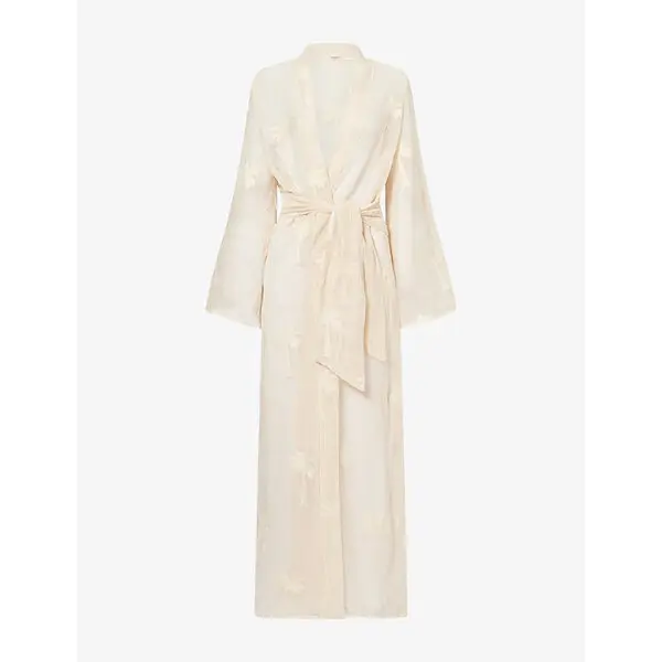 Johanna Ortiz Palm Soul Cotton Kimono - Ecru