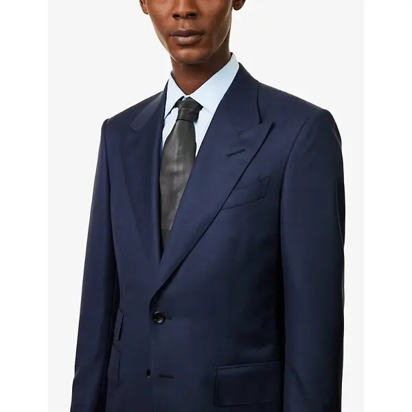 TOM FORD Shelton Single-breasted Wool Suit - Navy