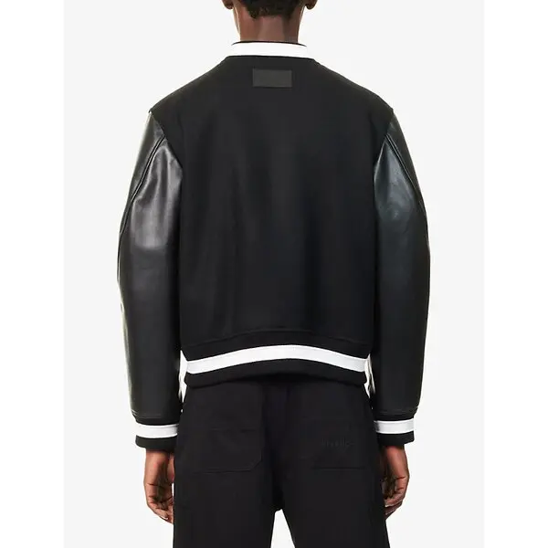 Givenchy Wool And Leather Bomber Jacket