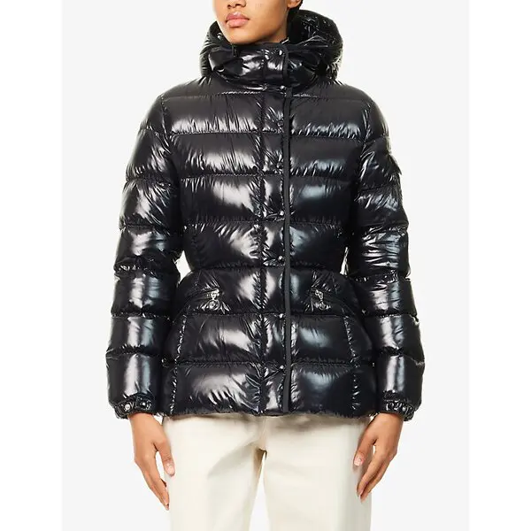 Moncler Barante Hooded Down Puffer Jacket - Black