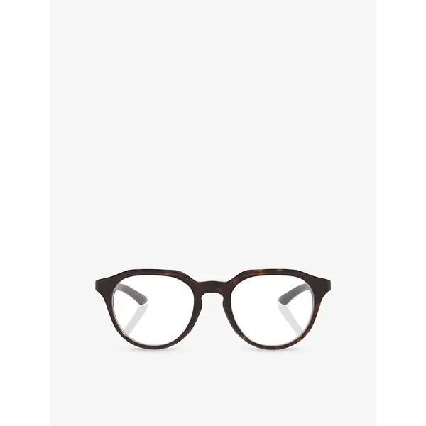 Gucci Round Frame Acetate Eyeglasses - Brown