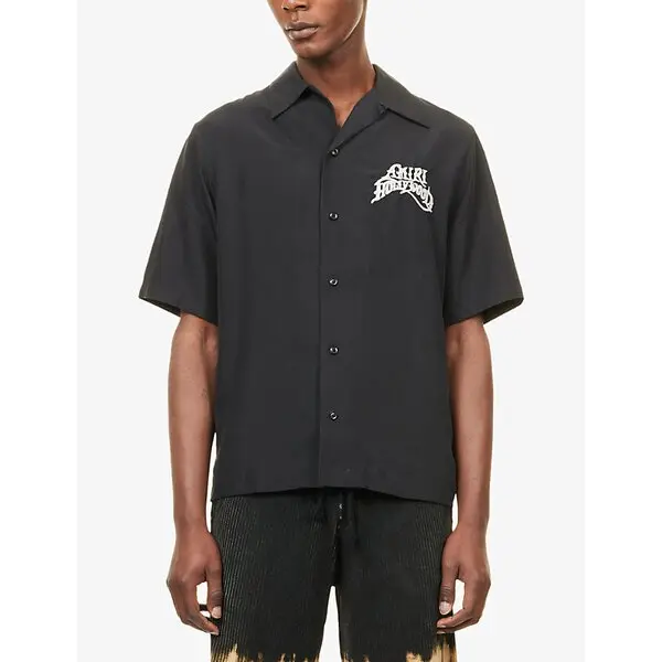 Amiri Hollywood Camp Short-sleeve Woven Shirt