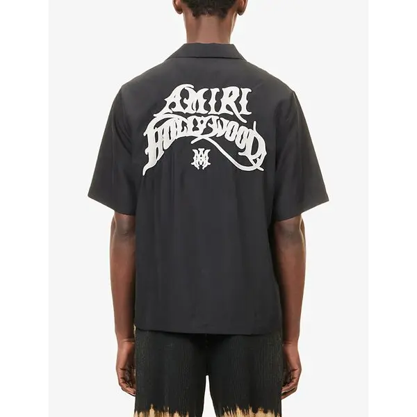 Amiri Hollywood Camp Short-sleeve Woven Shirt