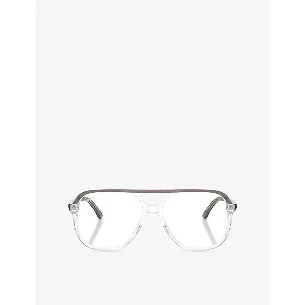 Ray-ban Rb5698 Square-frame Acetate Eyeglasses - Grey