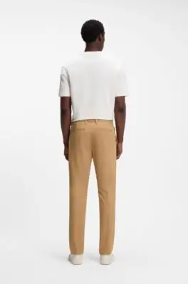 BOSS Slim-fit Stretch Cotton Twill Pants