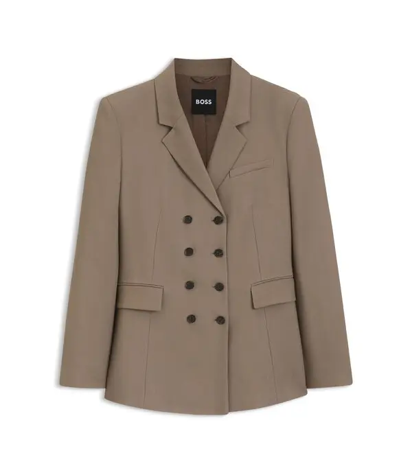 BOSS Slim-fit Blazer In Gabardine Twill
