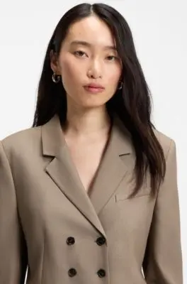 BOSS Slim-fit Blazer In Gabardine Twill