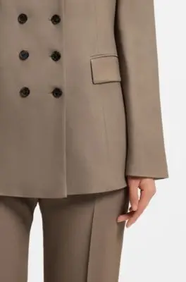 BOSS Slim-fit Blazer In Gabardine Twill