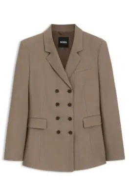 BOSS Slim-fit Blazer In Gabardine Twill