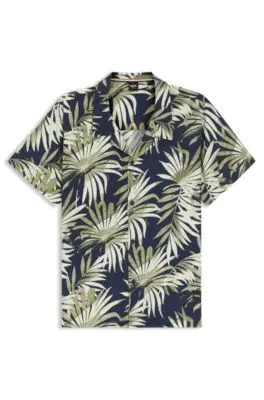 BOSS Regular-fit Shirt With All-over Print