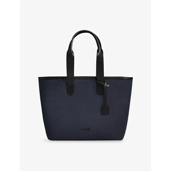 ANTLER Heritage Leather And Canvas Tote Bag
