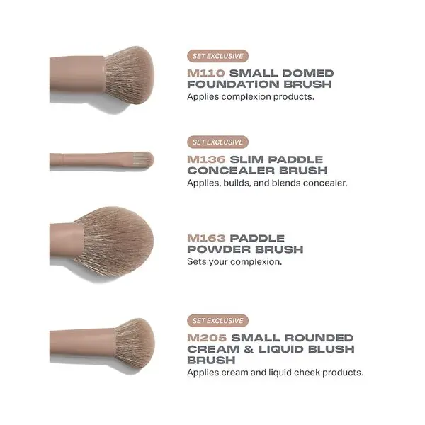 MORPHE Iced Mocha 4-piece Face Brush Set
