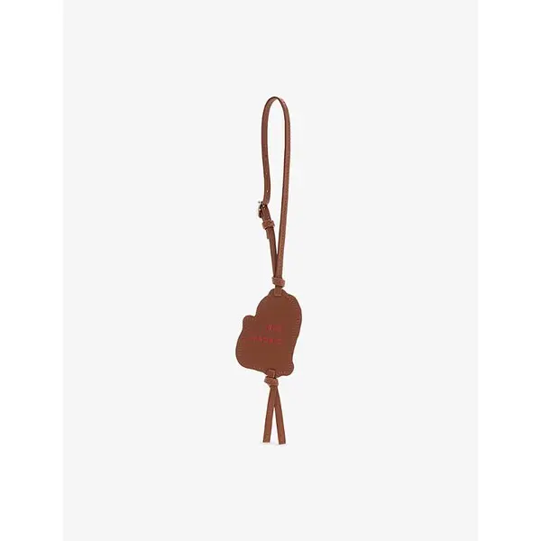 Loewe Lion Tag Leather Bag Charm