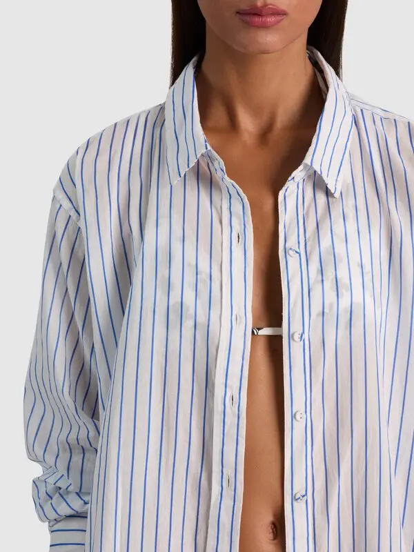 Alice + Olivia X Coniglio Palm Beach Printed Button-down Shirt - Stripe