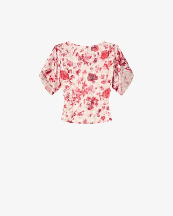 Isabel Marant Étoile Hervane Top - Ecru/pink