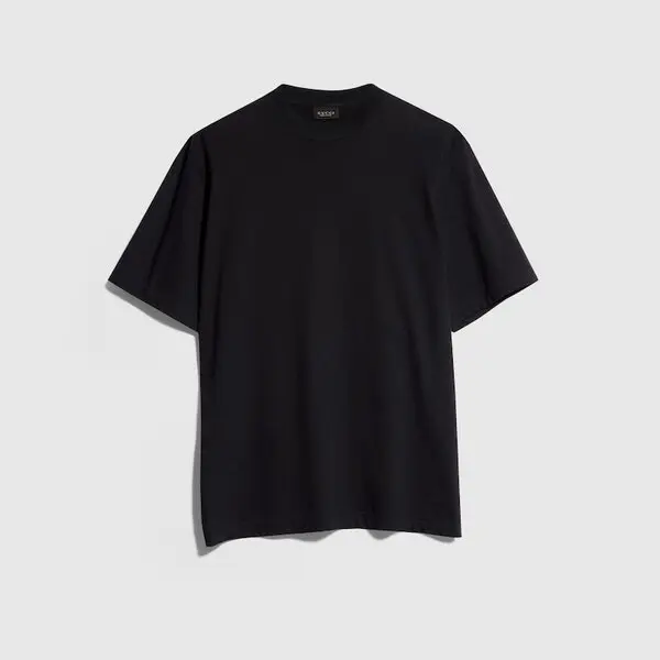 Gucci Cotton Jersey T-shirt With Print - Black