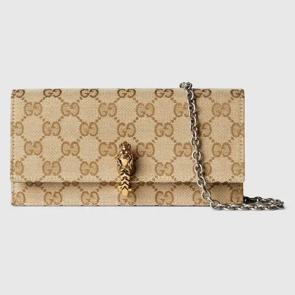 Gucci Dionysus Wallet On Chain Gg Canvas