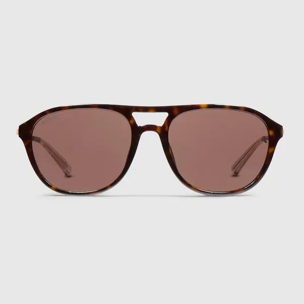 Gucci Navigator Sunglasses - Brown