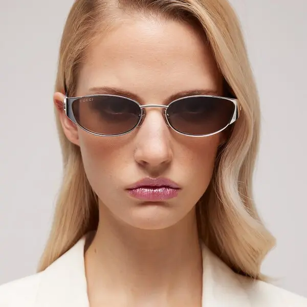 Gucci Oval-frame Sunglasses
