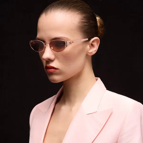 Gucci Oval-frame Sunglasses