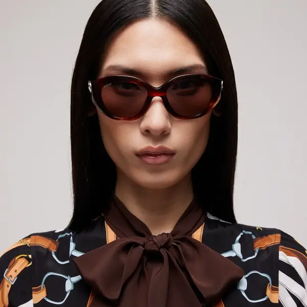 Gucci Geometric-frame Sunglasses