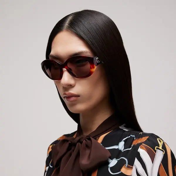 Gucci Geometric-frame Sunglasses